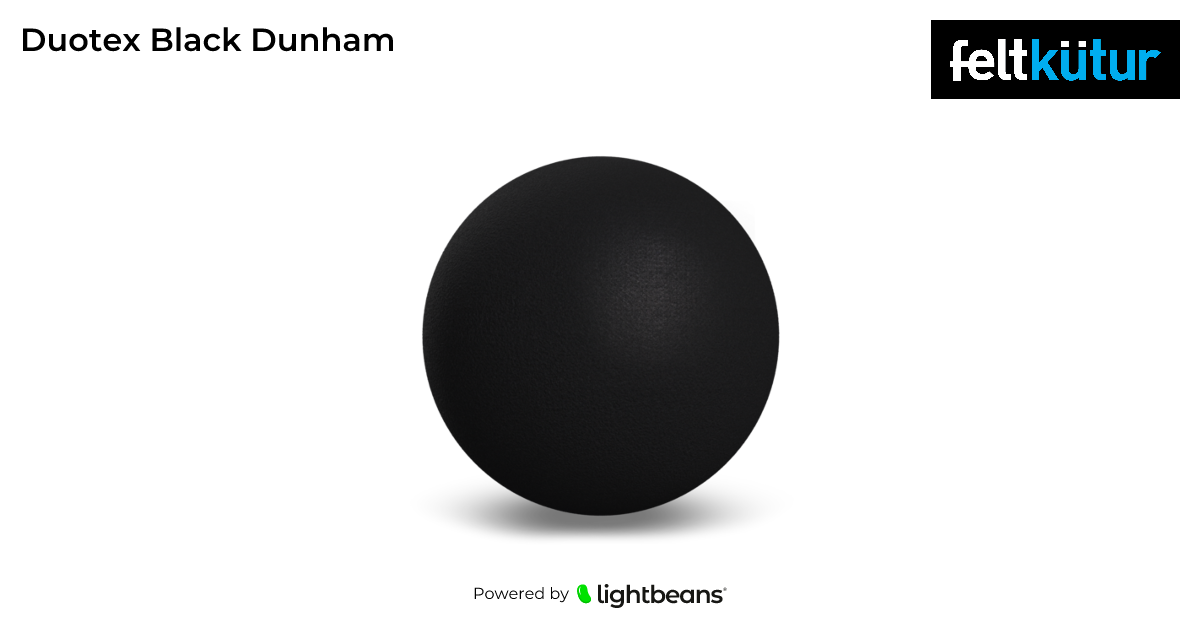 Duotex Black Dunham Texture from Feltkütur | Lightbeans