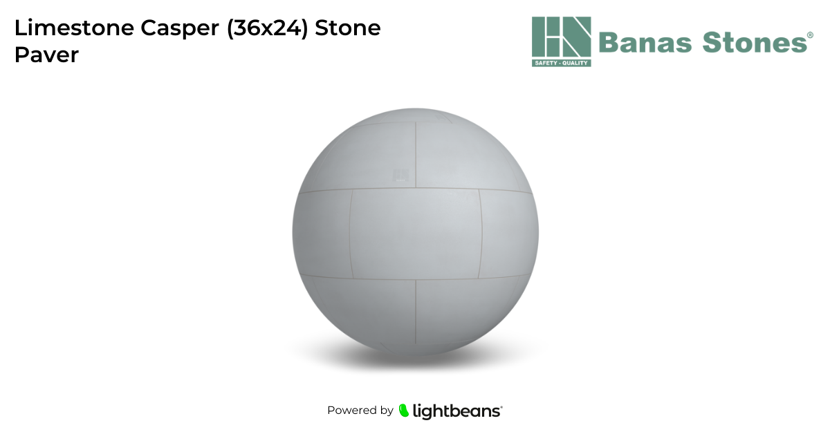 Limestone Casper (36x24) Stone Paver Texture from Banas Stones | Lightbeans