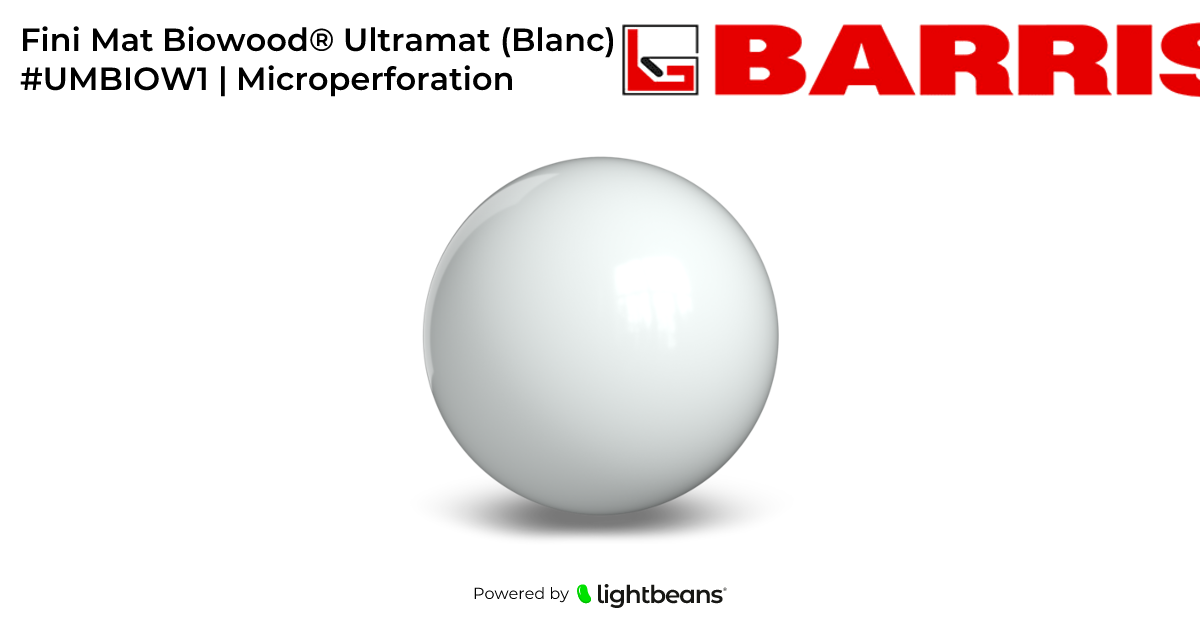 Fini Mat Biowood® Ultramat (Blanc) #UMBIOW1 | Microperforation Texture ...