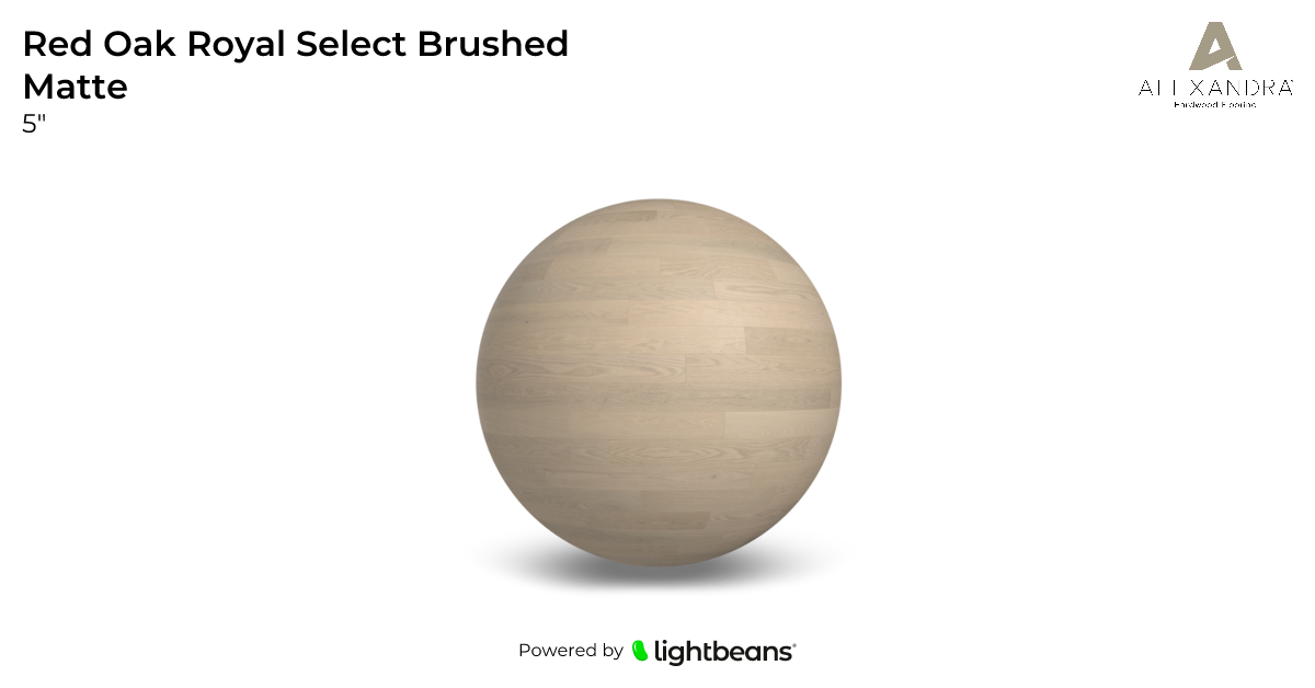 Red Oak Royal Select Brushed Matte Texture from Alexandra Hardwood ...