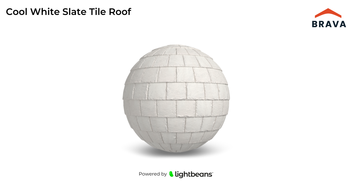Cool White Slate Tile Roof Texture from Brava Roof Tile | Lightbeans