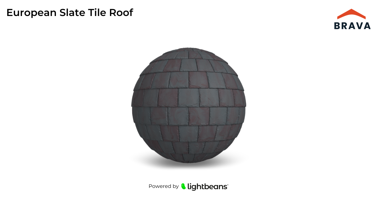 European Slate Tile Roof Texture from Brava Roof Tile | Lightbeans