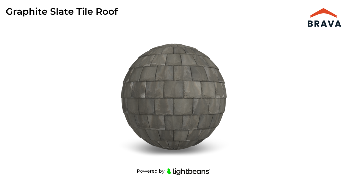 Graphite Slate Tile Roof Texture from Brava Roof Tile | Lightbeans