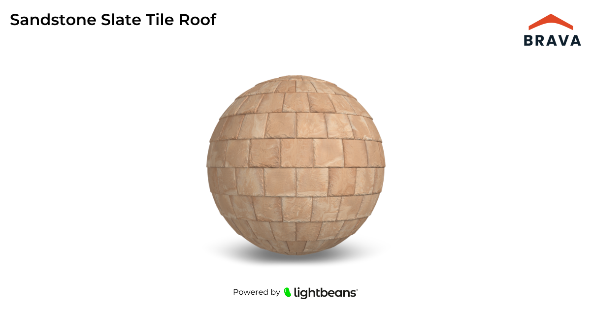 Sandstone Slate Tile Roof Texture from Brava Roof Tile | Lightbeans
