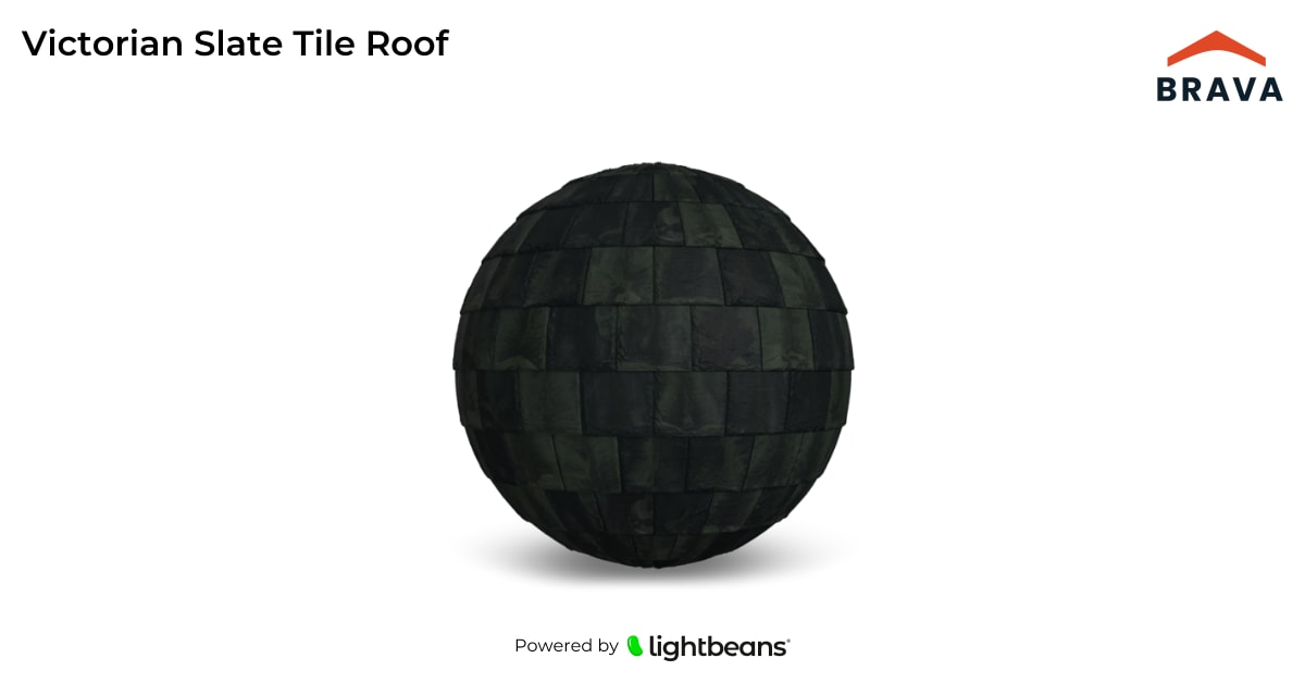 Victorian Slate Tile Roof Texture from Brava Roof Tile | Lightbeans