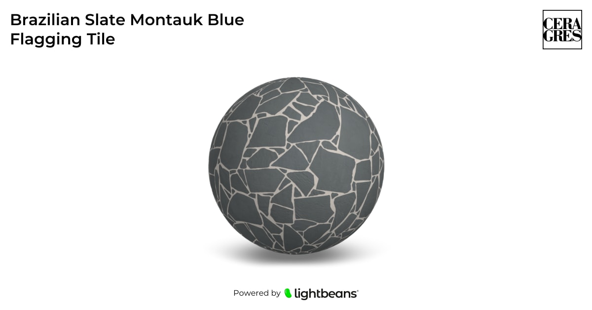 Brazilian Slate Montauk Blue Flagging Texture from Ceragres | Lightbeans