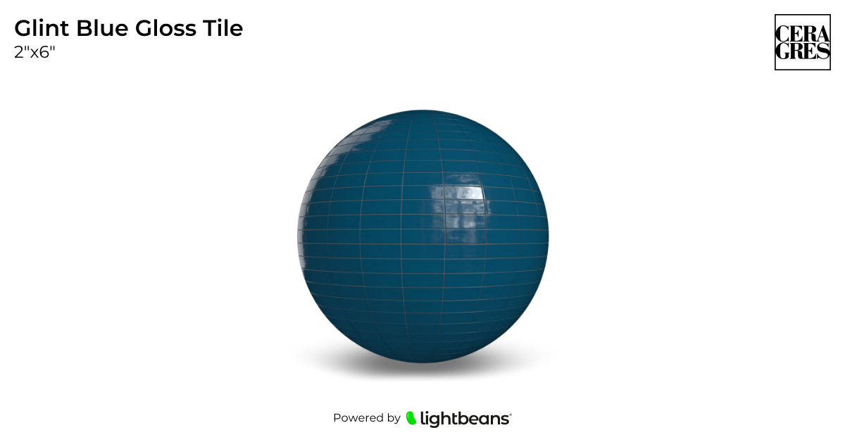 Glint Blue Gloss Texture from Ceragres | Lightbeans