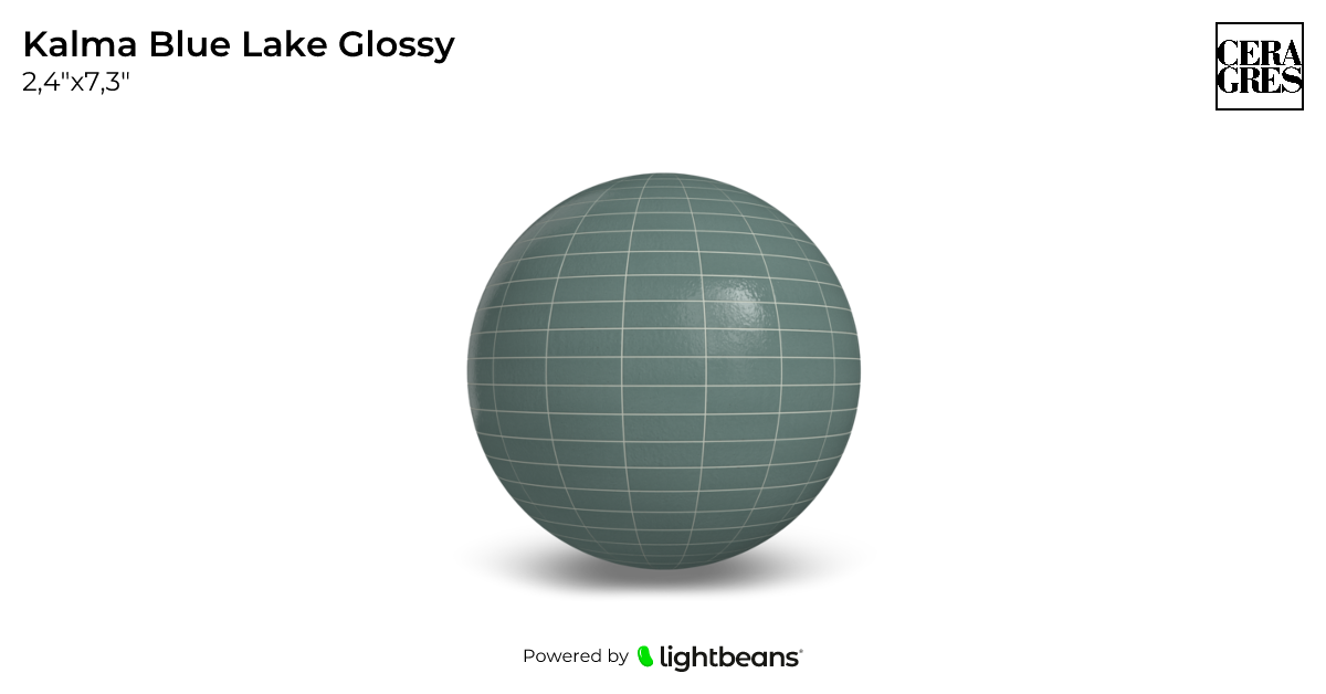 Kalma Blue Lake Glossy Texture from Ceragres | Lightbeans