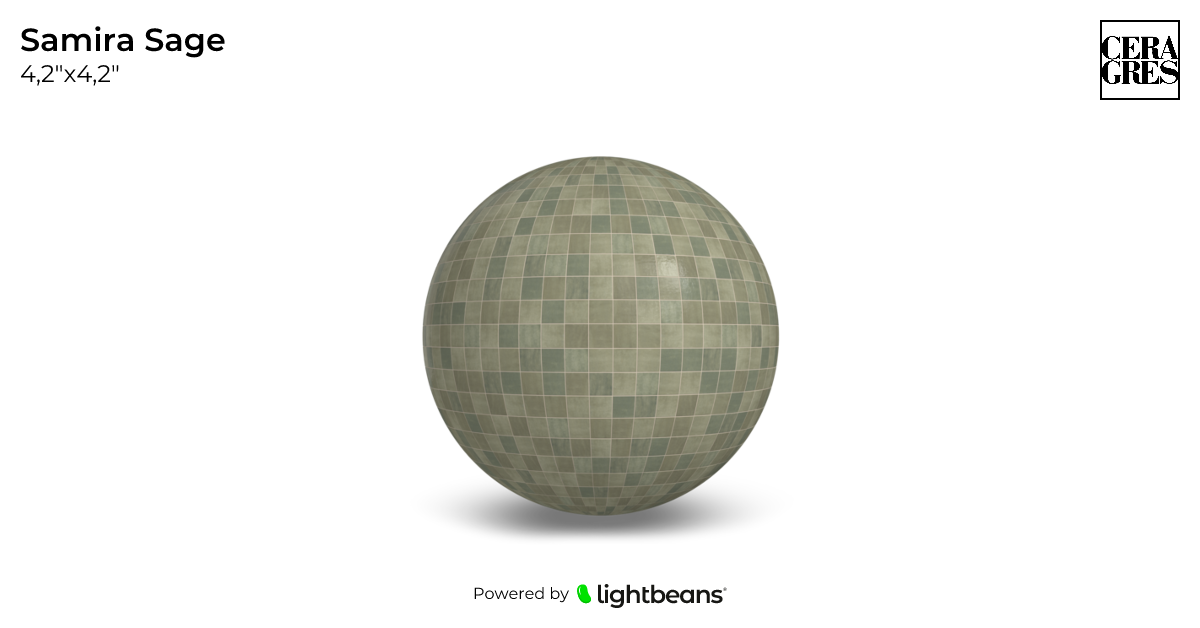 Samira Sage Texture from Ceragres | Lightbeans