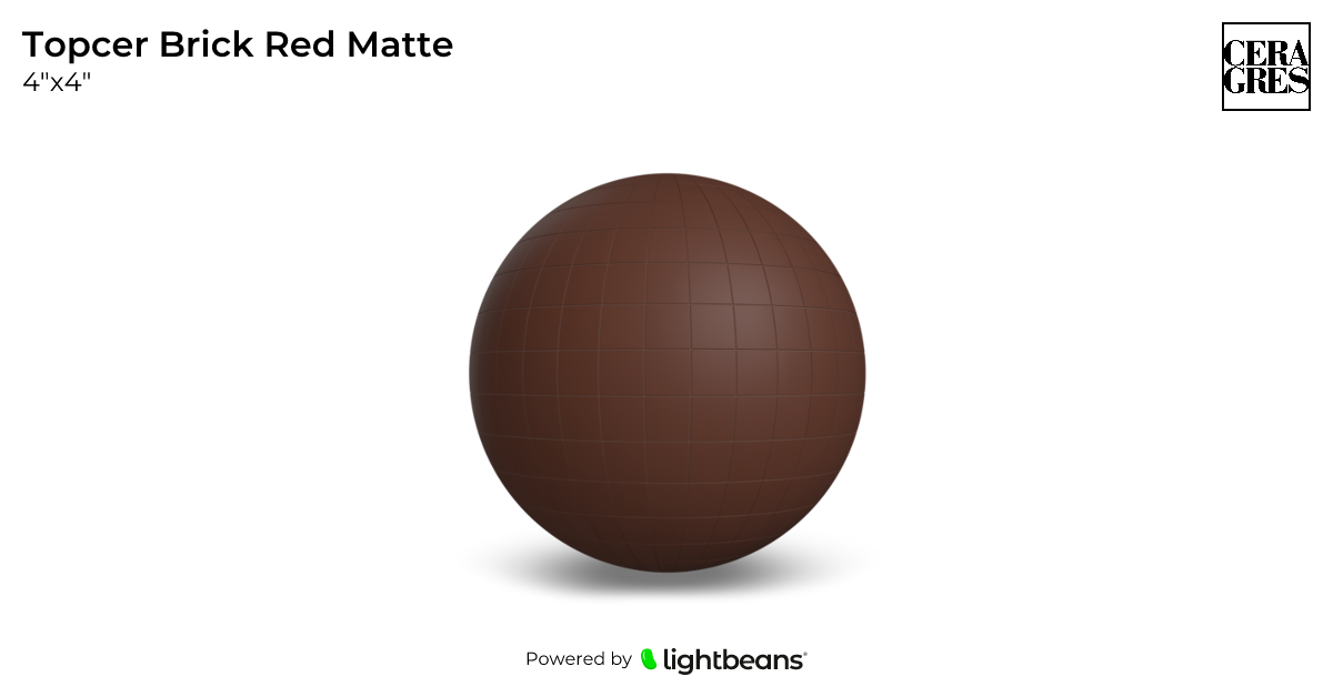 Topcer Brick Red Matte Texture from Ceragres | Lightbeans