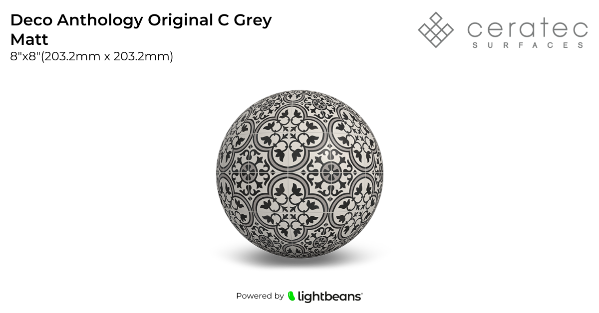 Deco Anthology Original C Grey Matt Texture from Ceratec | Lightbeans