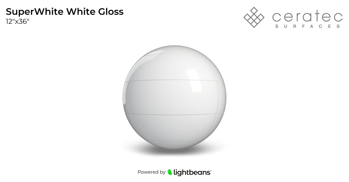 SuperWhite White Gloss Texture from Ceratec | Lightbeans