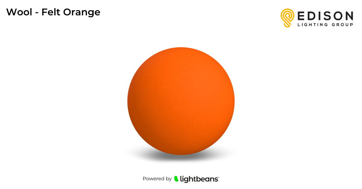 Wool - Felt Orange Texture from Edison Lighting Group | Lightbeans