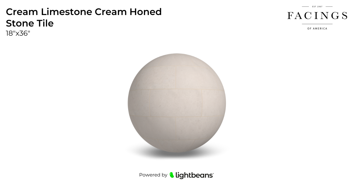 Cream Limestone Cream Honed Stone Tile Texture from Facings of America ...