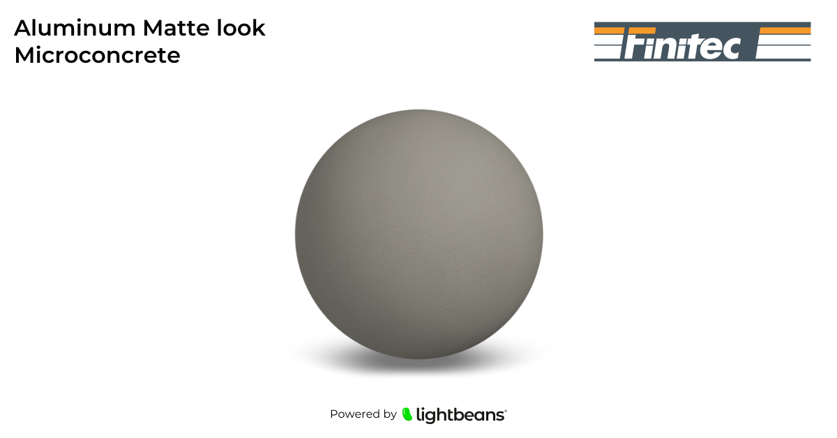 Aluminum Matte look Microconcrete Texture from Finitec | Lightbeans