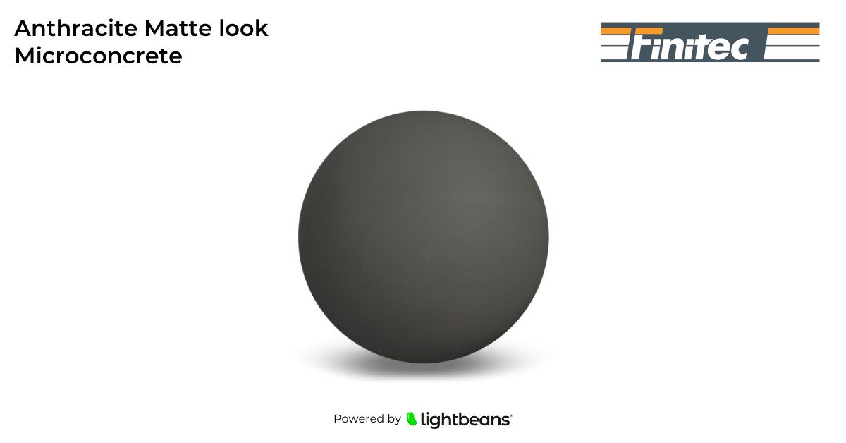 Anthracite Matte look Microconcrete Texture from Finitec | Lightbeans