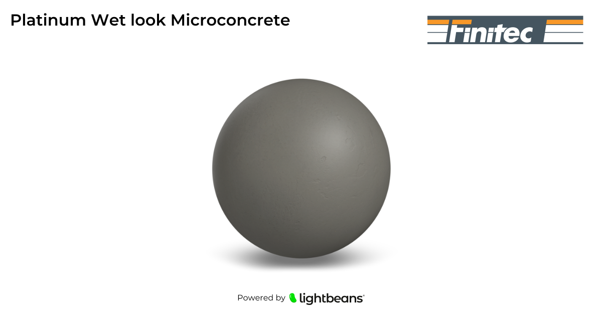 Platinum Wet look Microconcrete Texture from Finitec | Lightbeans