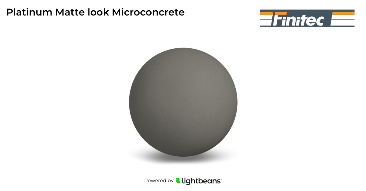 Platinum Matte look Microconcrete Texture from Finitec | Lightbeans