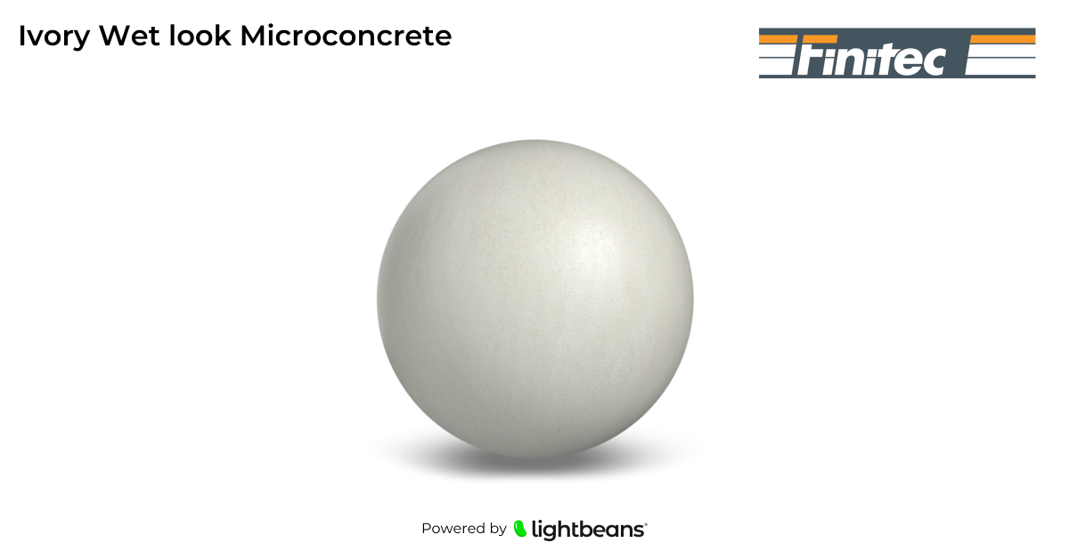 Ivory Wet look Microconcrete Texture from Finitec | Lightbeans