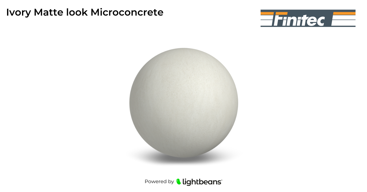 Ivory Matte look Microconcrete Texture from Finitec | Lightbeans