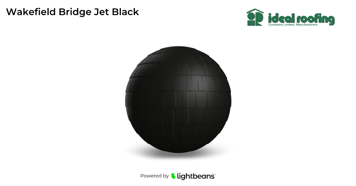Wakefield Bridge Jet Black Texture from Ideal Roofing | Lightbeans