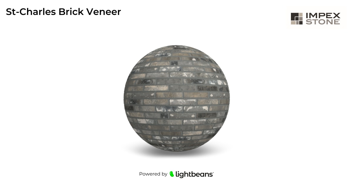 St-Charles Brick Veneer Texture from Impex Stone | Lightbeans