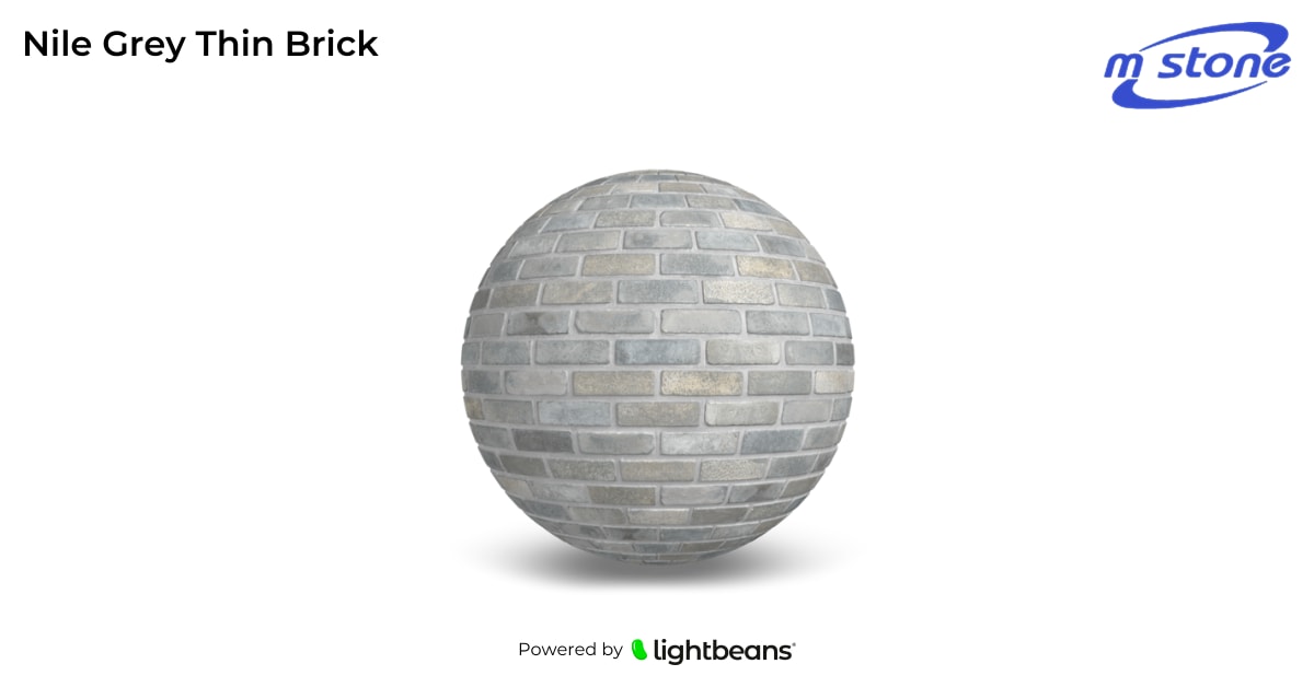 Nile Grey Thin Brick Texture from MStone | Lightbeans