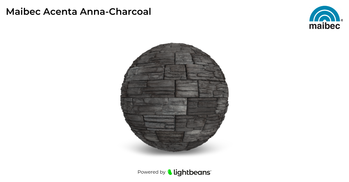 Maibec Acenta Anna-Charcoal Texture from Maibec | Lightbeans