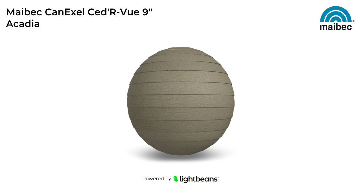 Maibec CanExel Ced'R-Vue 9" Acadia Texture from Maibec | Lightbeans