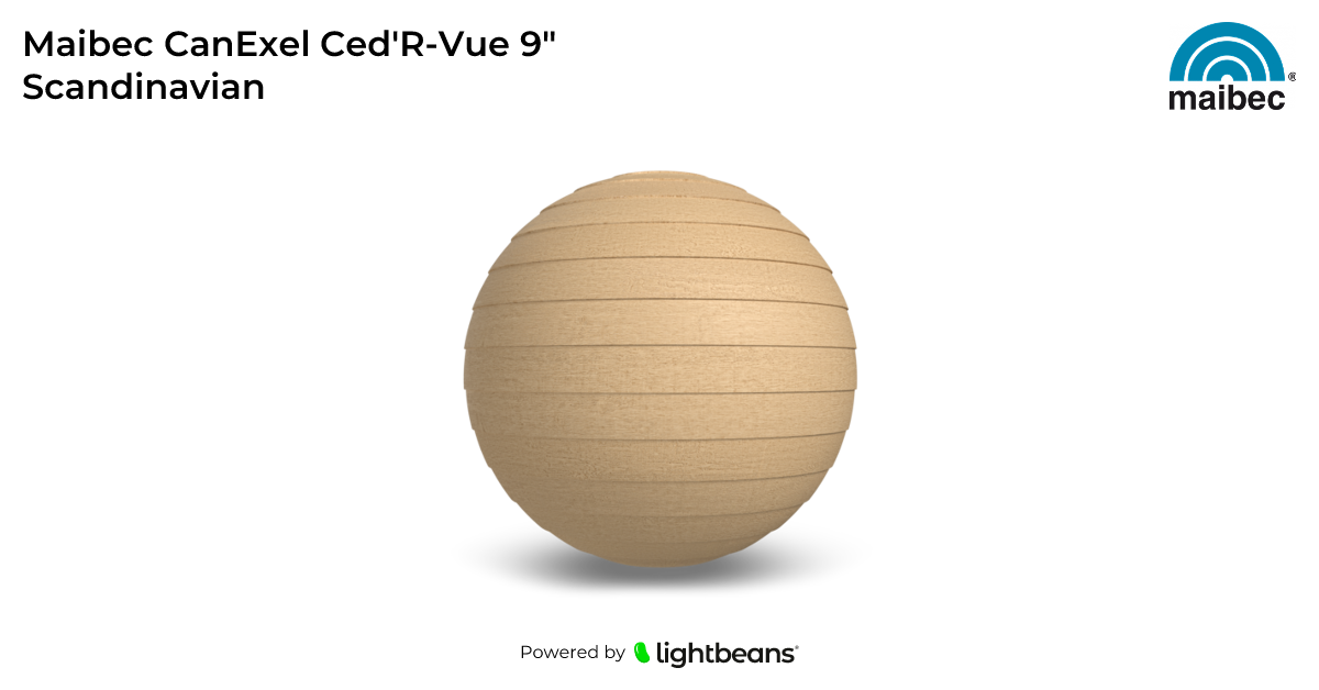 Maibec CanExel Ced'R-Vue 9" Scandinavian Texture from Maibec | Lightbeans