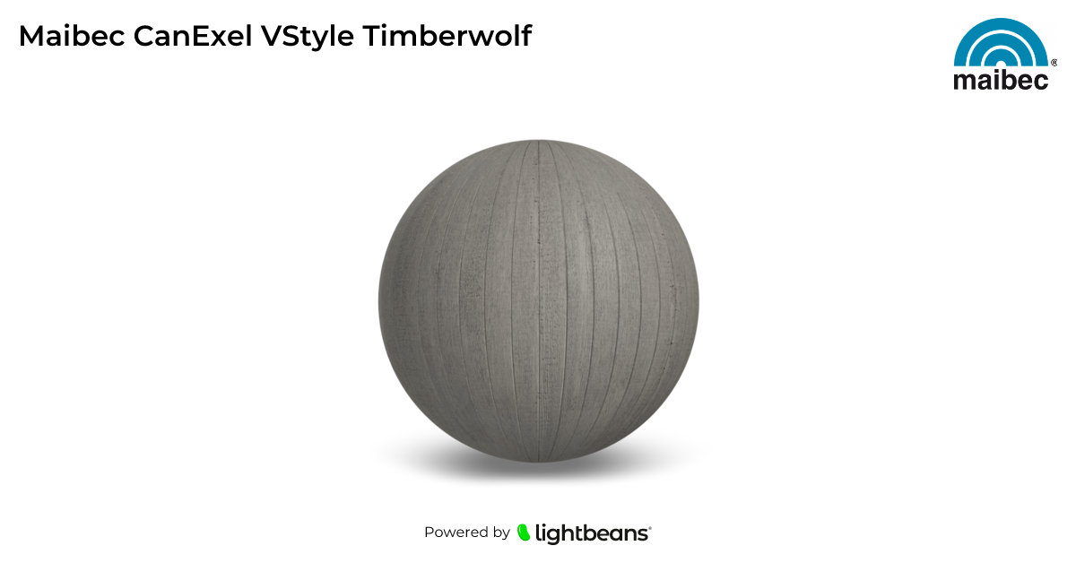 Maibec CanExel VStyle Timberwolf Texture from Maibec | Lightbeans