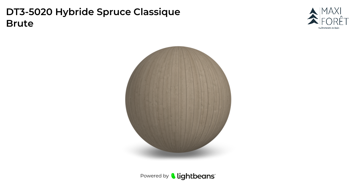 DT3-5020 Hybride Spruce Classique Brute Texture from Maxi-Forêt ...
