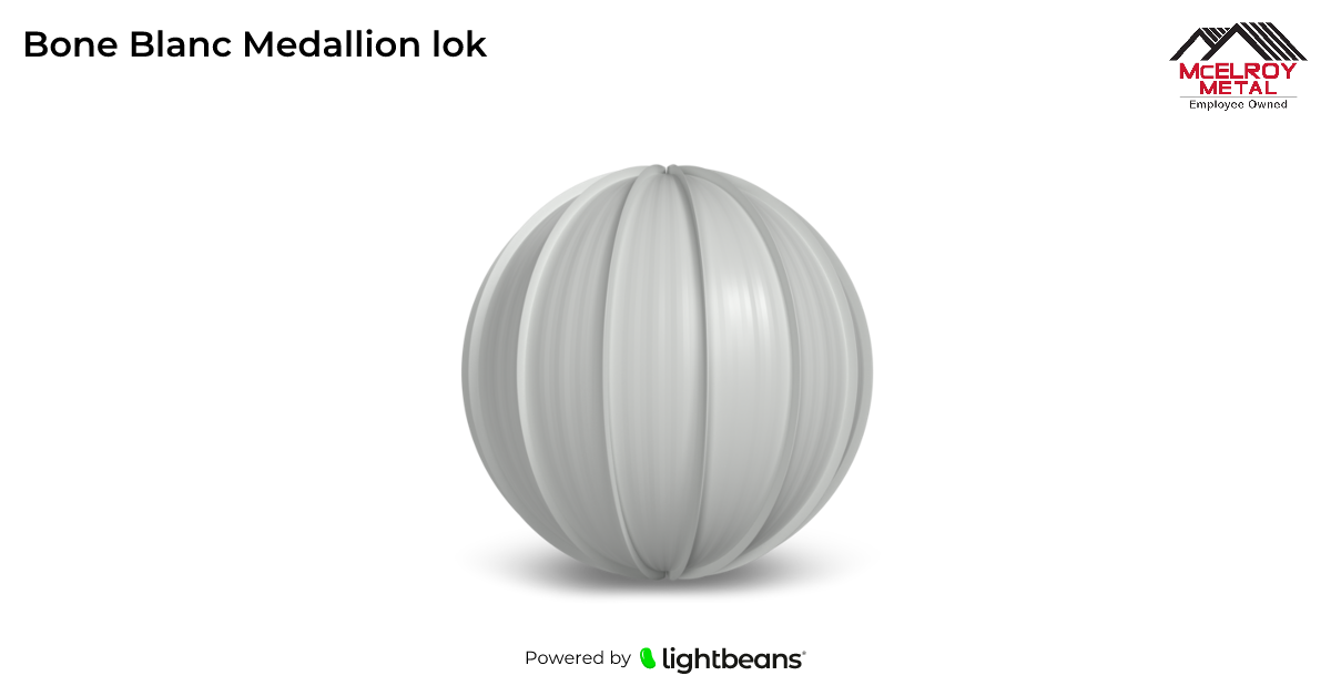 Bone Blanc Medallion lok Texture from McElroy Metal | Lightbeans