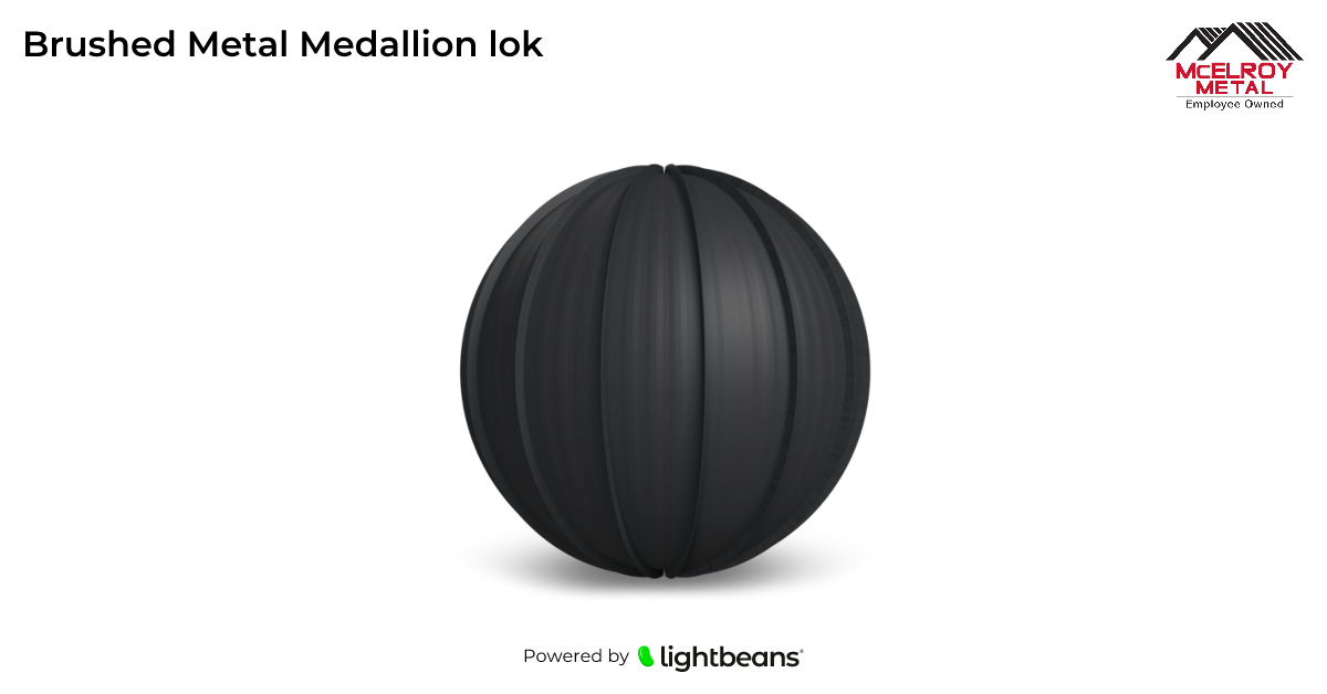 Brushed Metal Medallion lok Texture from McElroy Metal | Lightbeans