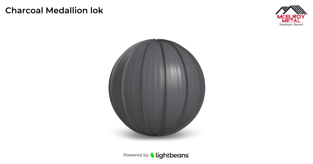 Charcoal Medallion lok Texture from McElroy Metal | Lightbeans