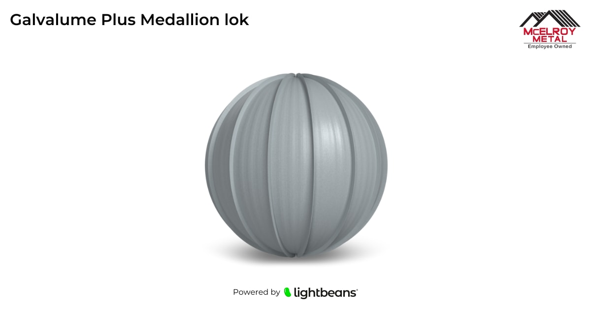 Galvalume Plus Medallion lok Texture from McElroy Metal | Lightbeans