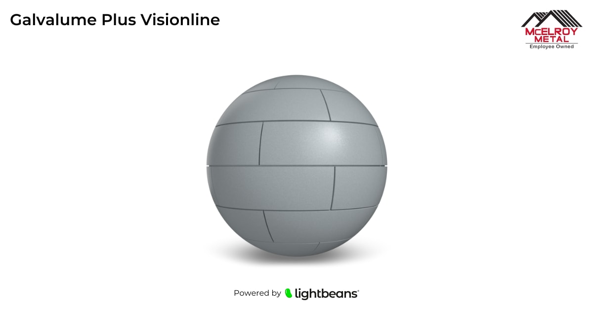 Galvalume Plus Visionline Texture from McElroy Metal | Lightbeans