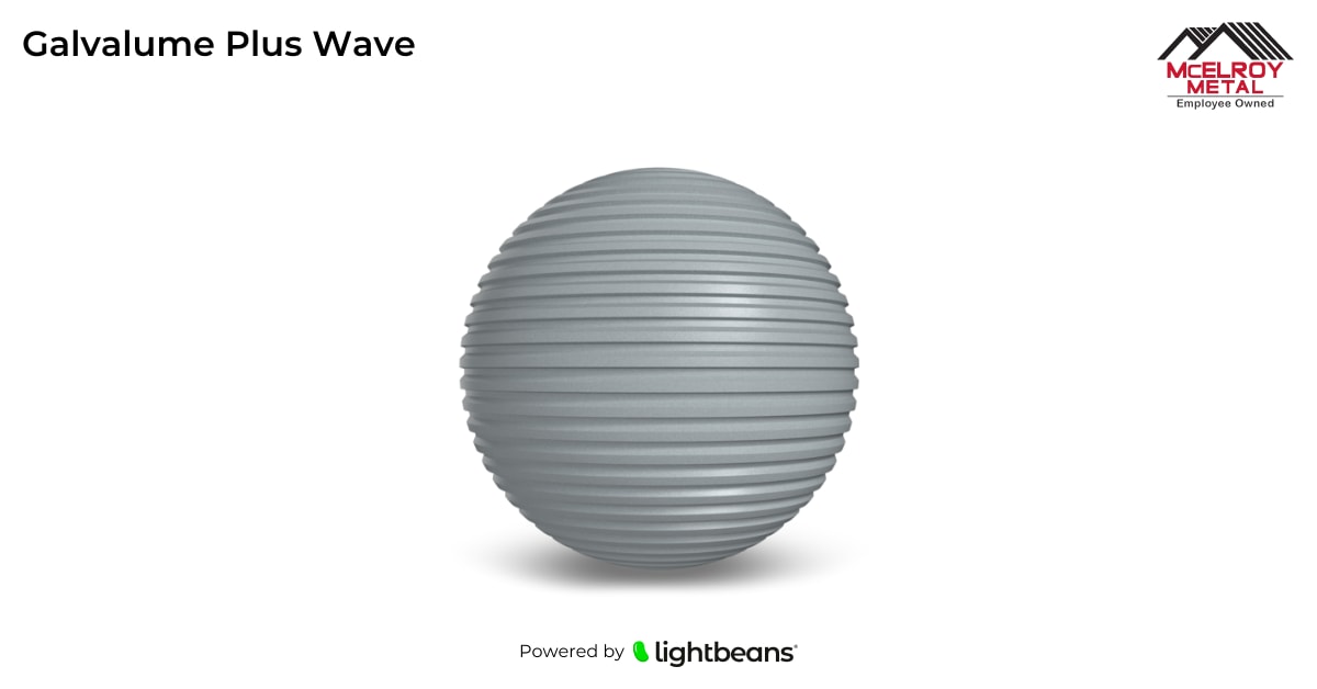 Galvalume Plus Wave Texture from McElroy Metal | Lightbeans