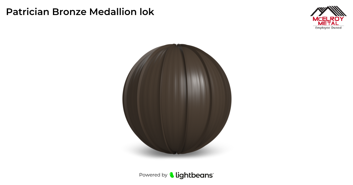 Patrician Bronze Medallion lok Texture from McElroy Metal | Lightbeans