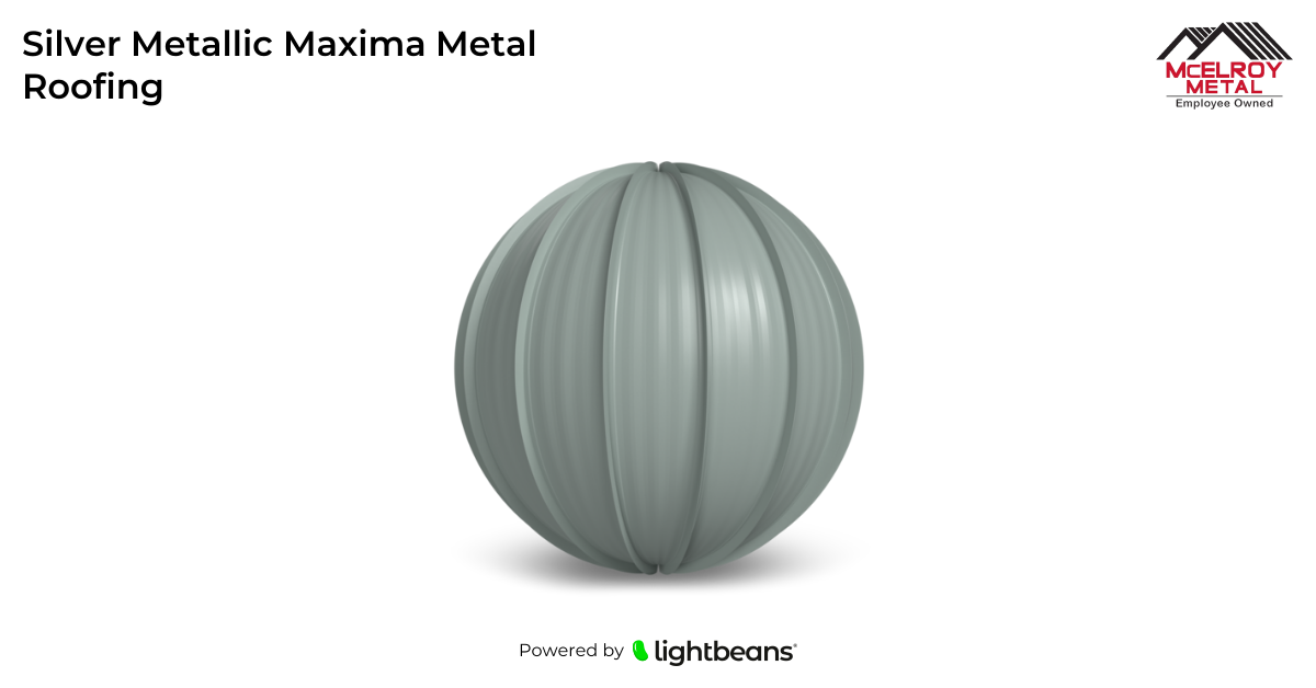 Silver Metallic Maxima Metal Roofing Texture from McElroy Metal ...