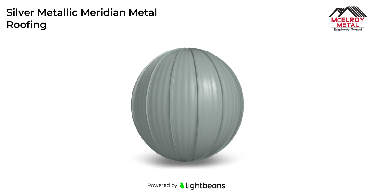 Silver Metallic Meridian Metal Roofing Texture from McElroy Metal ...