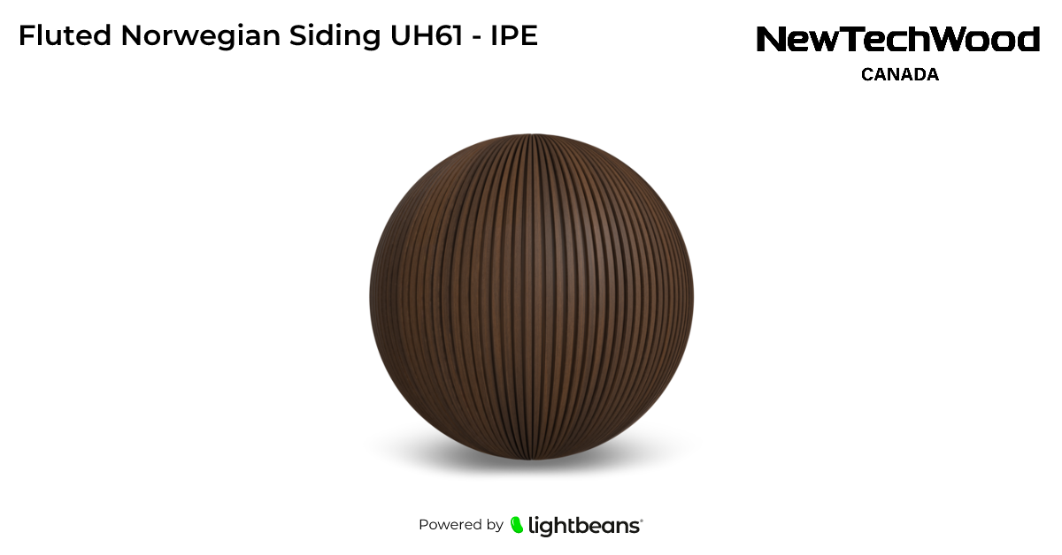 Fluted Norwegian Siding UH61 - IPE Texture from NewTechWood Canada ...
