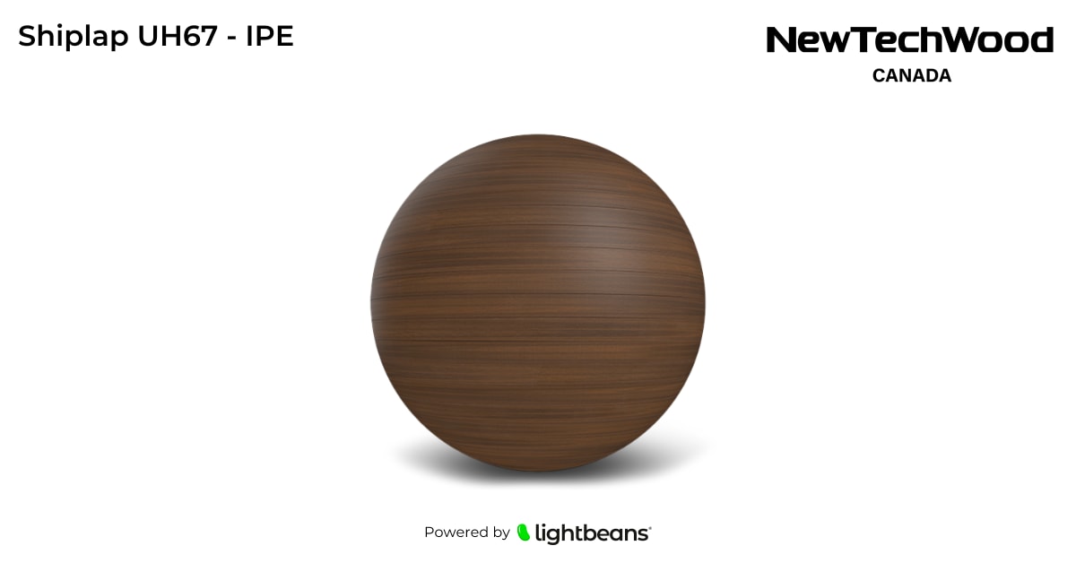 Shiplap UH67 - IPE Texture from NewTechWood Canada | Lightbeans