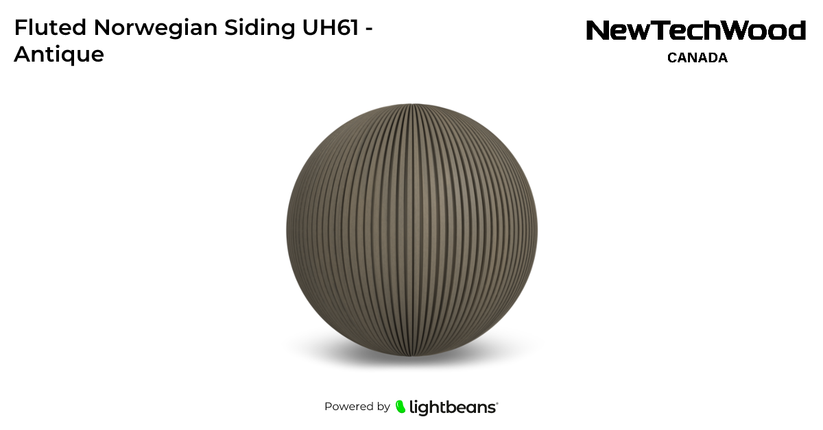 Fluted Norwegian Siding UH61 - Antique Texture from NewTechWood Canada ...
