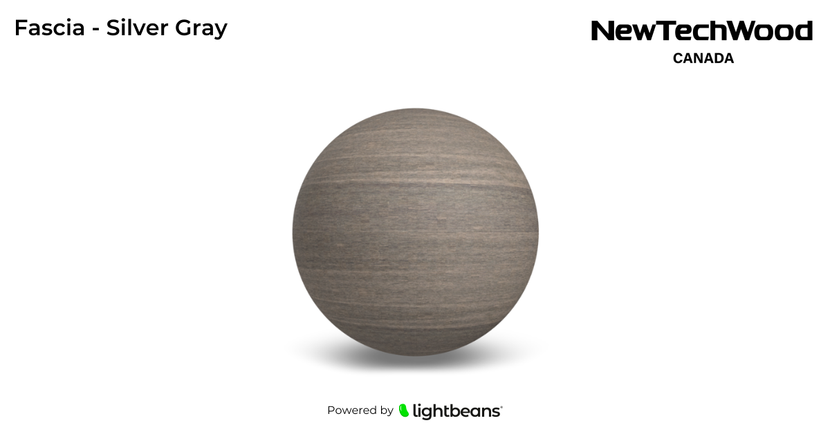 Fascia - Silver Gray Texture from NewTechWood Canada | Lightbeans