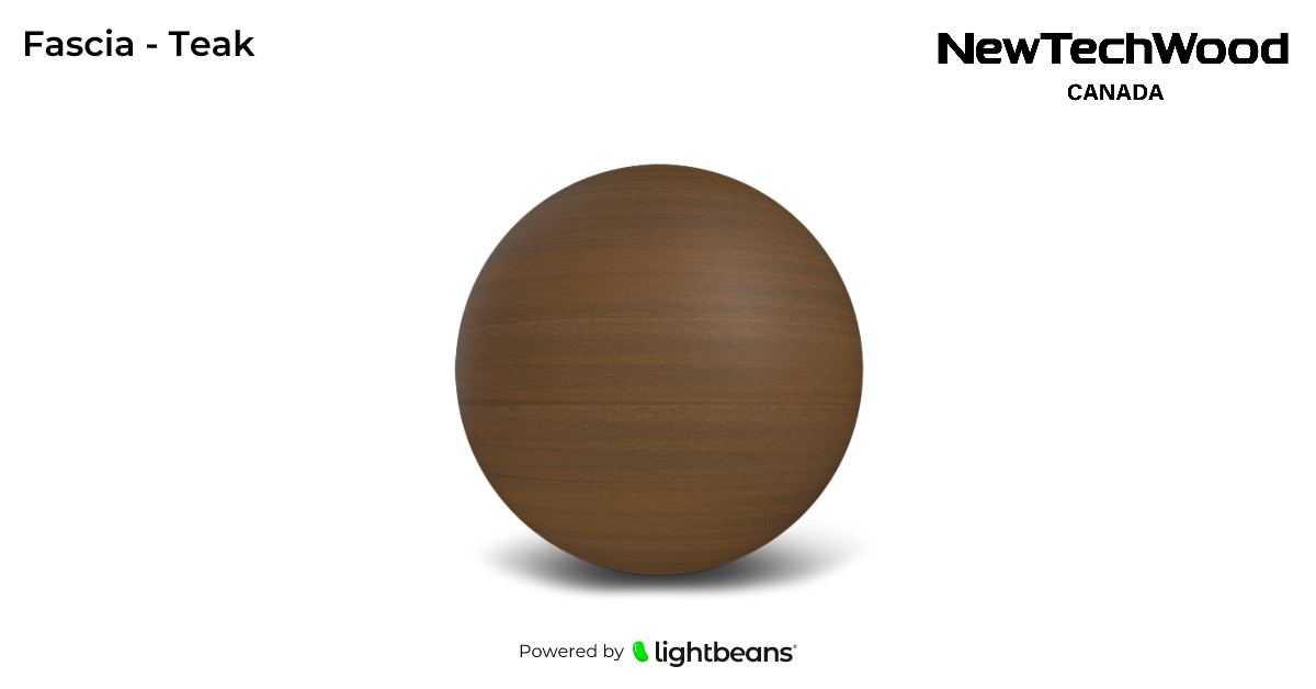 Fascia - Teak Texture from NewTechWood Canada | Lightbeans