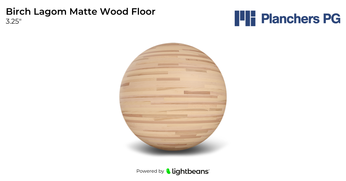 Birch Lagom Matte Wood Floor Texture from Planchers PG | Lightbeans
