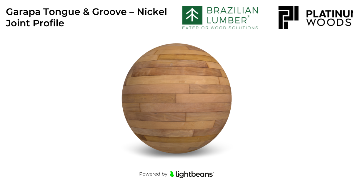 Garapa Tongue & Groove – Nickel Joint Profile Texture from Platinum ...