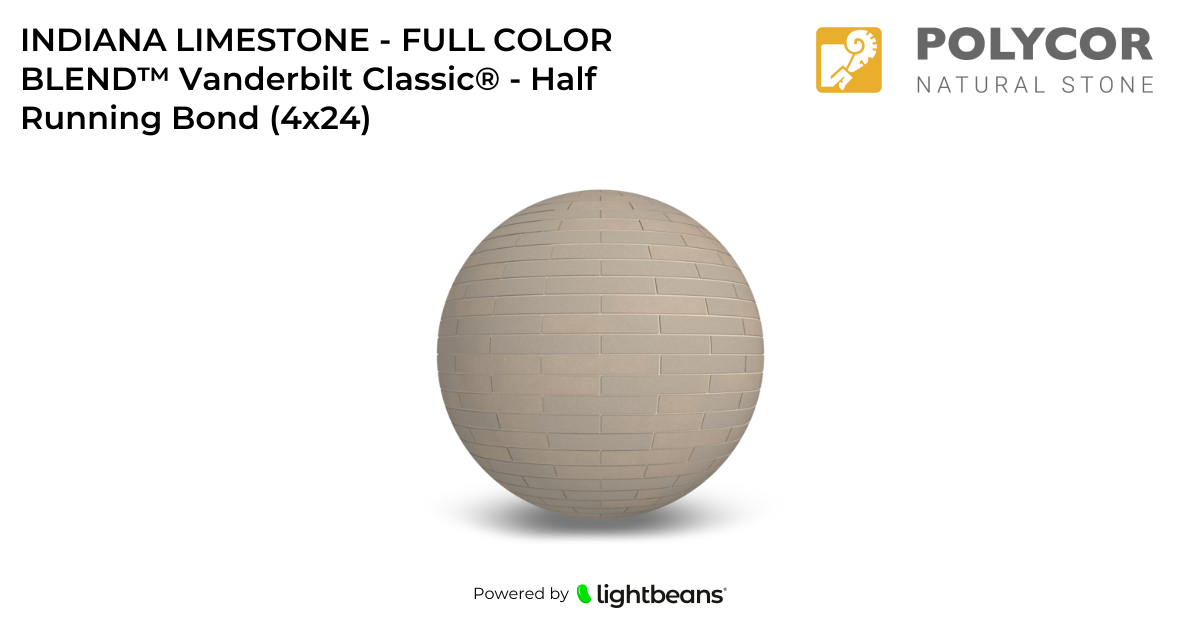 INDIANA LIMESTONE ‐ FULL COLOR BLEND™ Vanderbilt Classic® - Half ...