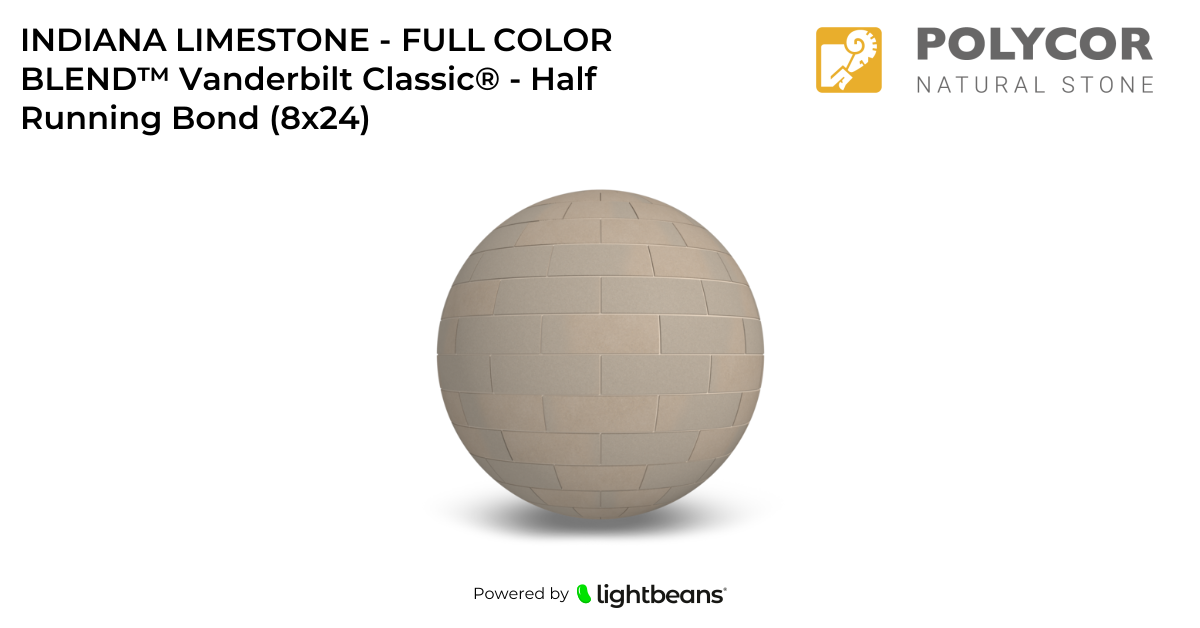INDIANA LIMESTONE ‐ FULL COLOR BLEND™ Vanderbilt Classic® - Half ...